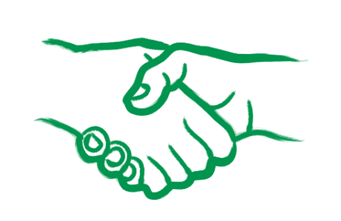 Contribuer - Maison verte et blauw